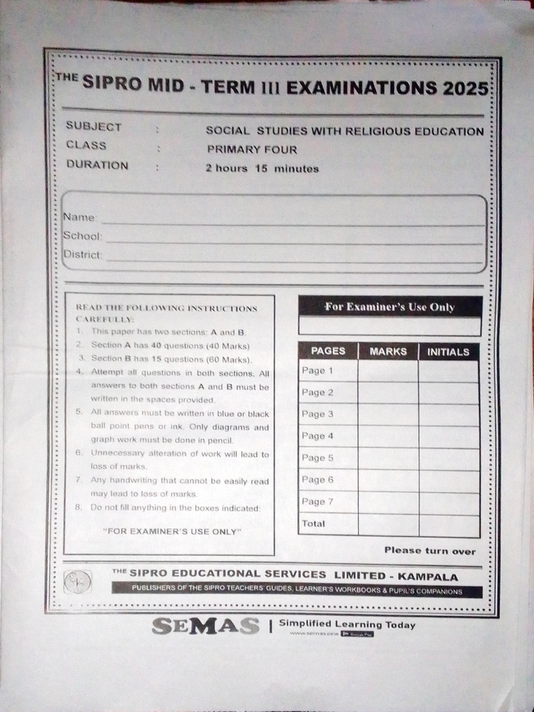 P.4 SIPRO MID SST | PDF | Apostle | Abrahamic Religions