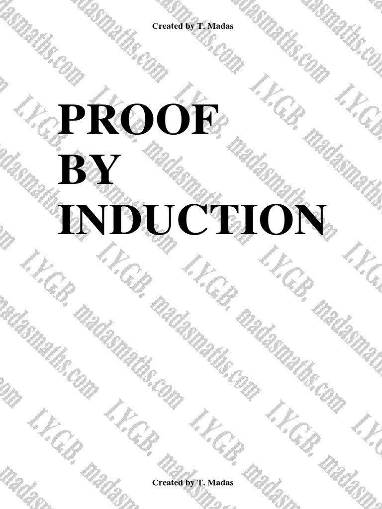 Proof by induction question bank | PDF | Mathematical Proof | Sequence