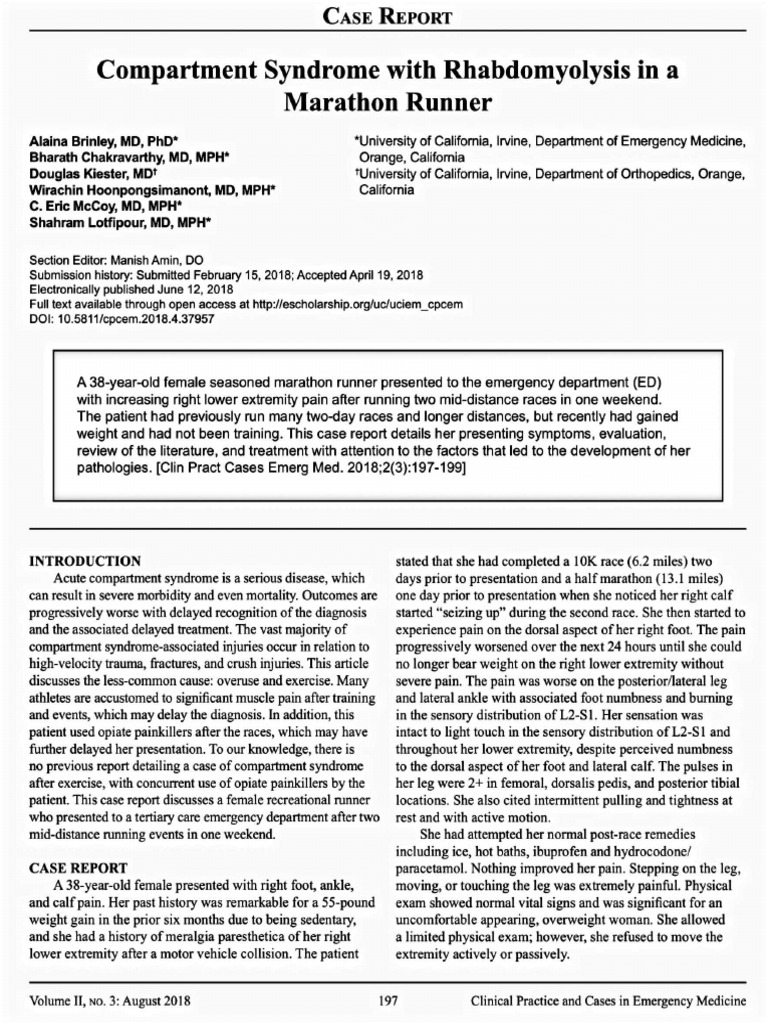 Compartment and Rhabdo in Marathon Runners - Oct 2 2025-08-42 | PDF