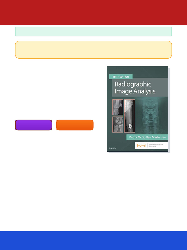 Radiographic Image Analysis E Book 5th Edition, (Ebook PDF) ebook ...