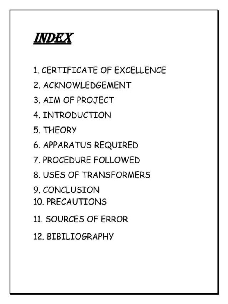 Physics Spiral File On Topic of Transformer | PDF