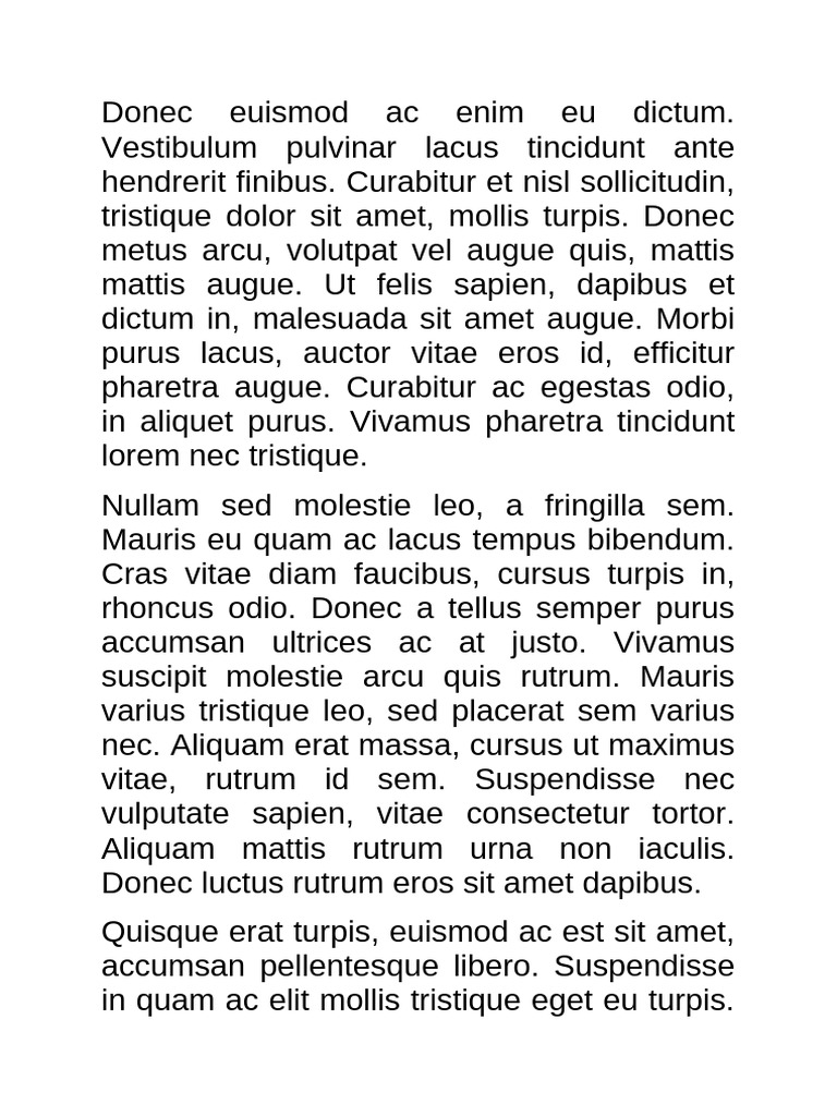 Donec at Arcu at Urna Dignissim | PDF