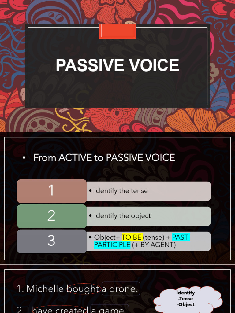 Understanding Passive Voice Structure | PDF