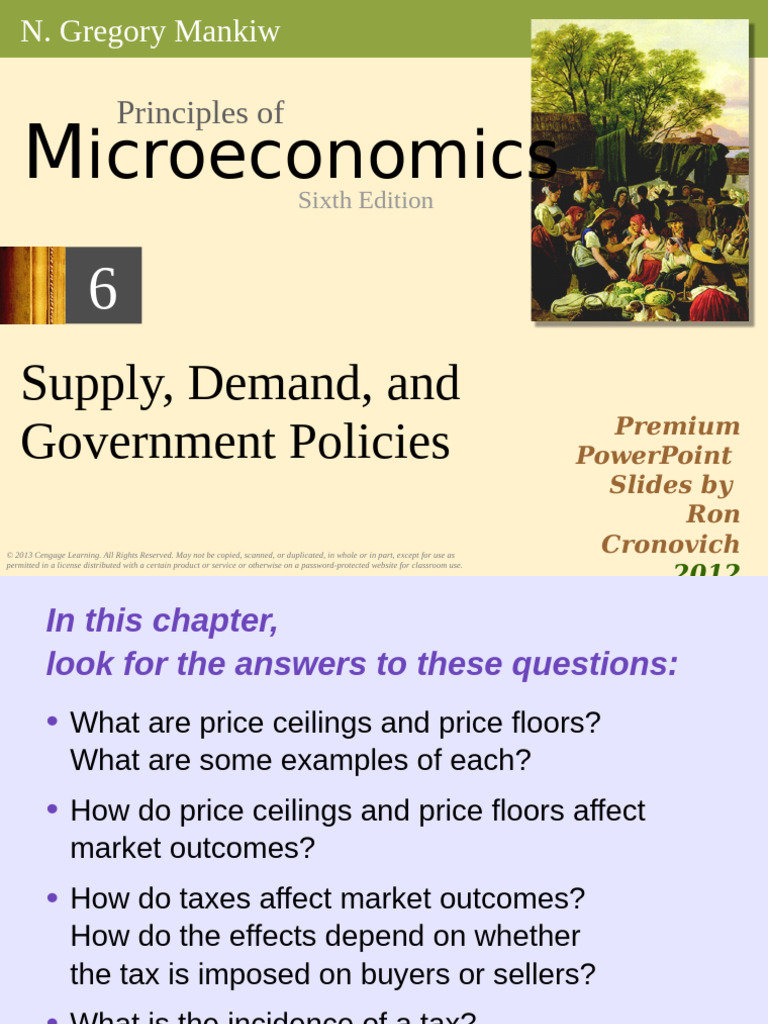 micro-ch06-presentation6e(2012) | PDF | Tax Incidence | Taxes