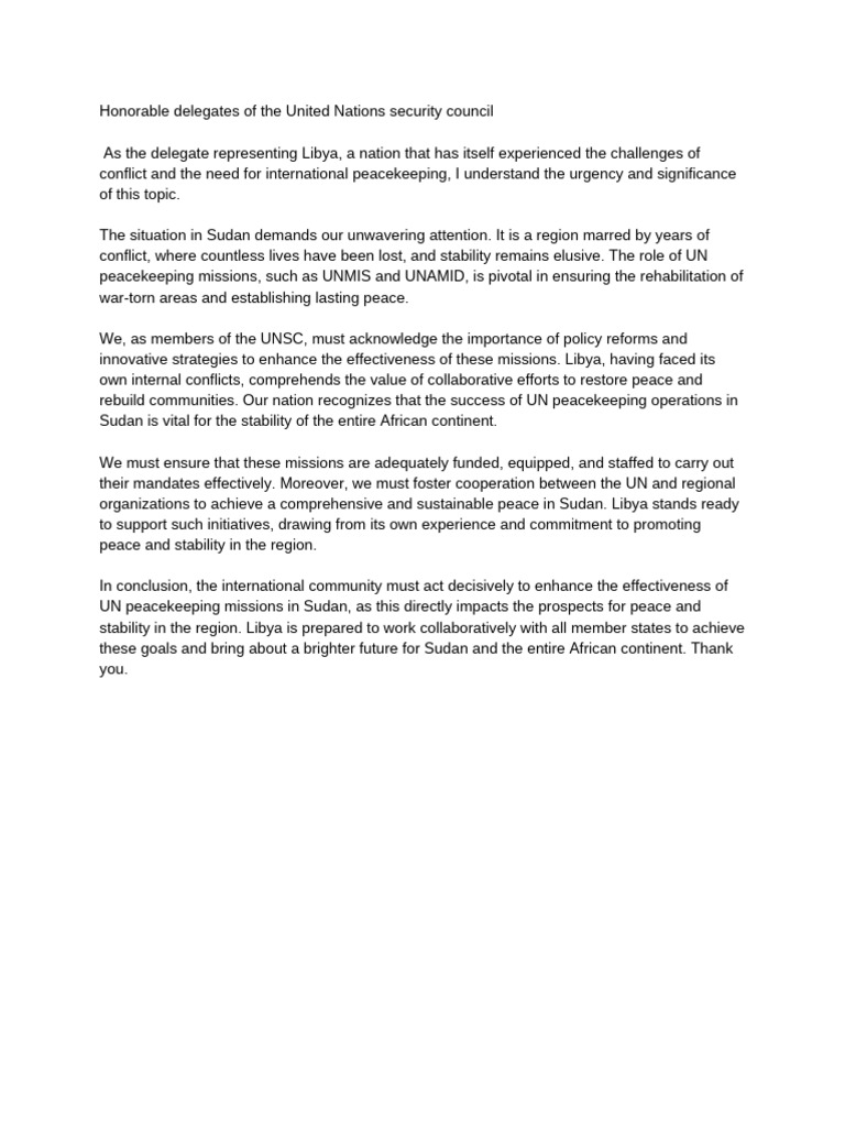 Enhancing UN Peacekeeping in Sudan | PDF