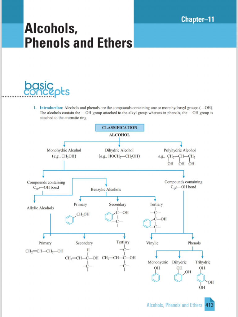 Alcohols, Phenols, and Ethers Overview | PDF | Ether | Ester