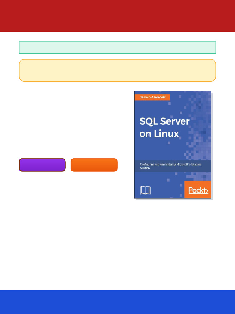 SQL Server on Linux Configuring and administering your SQL Server ...
