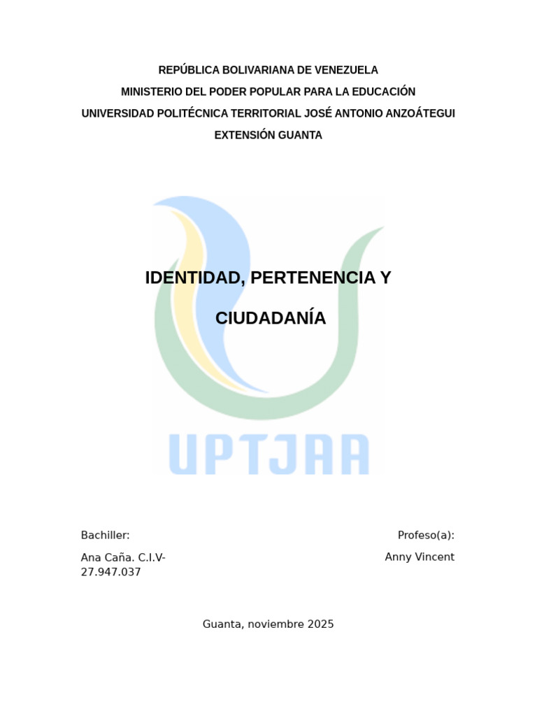 Identidad y Ciudadanía en Venezuela | PDF | Globalización | Nacionalidad