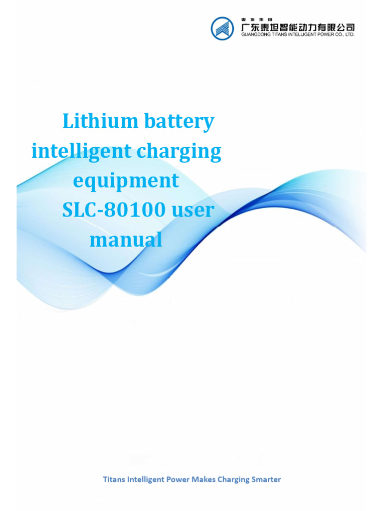 SLC Lithium Battery Charger Manual | PDF | Battery Charger | Safety