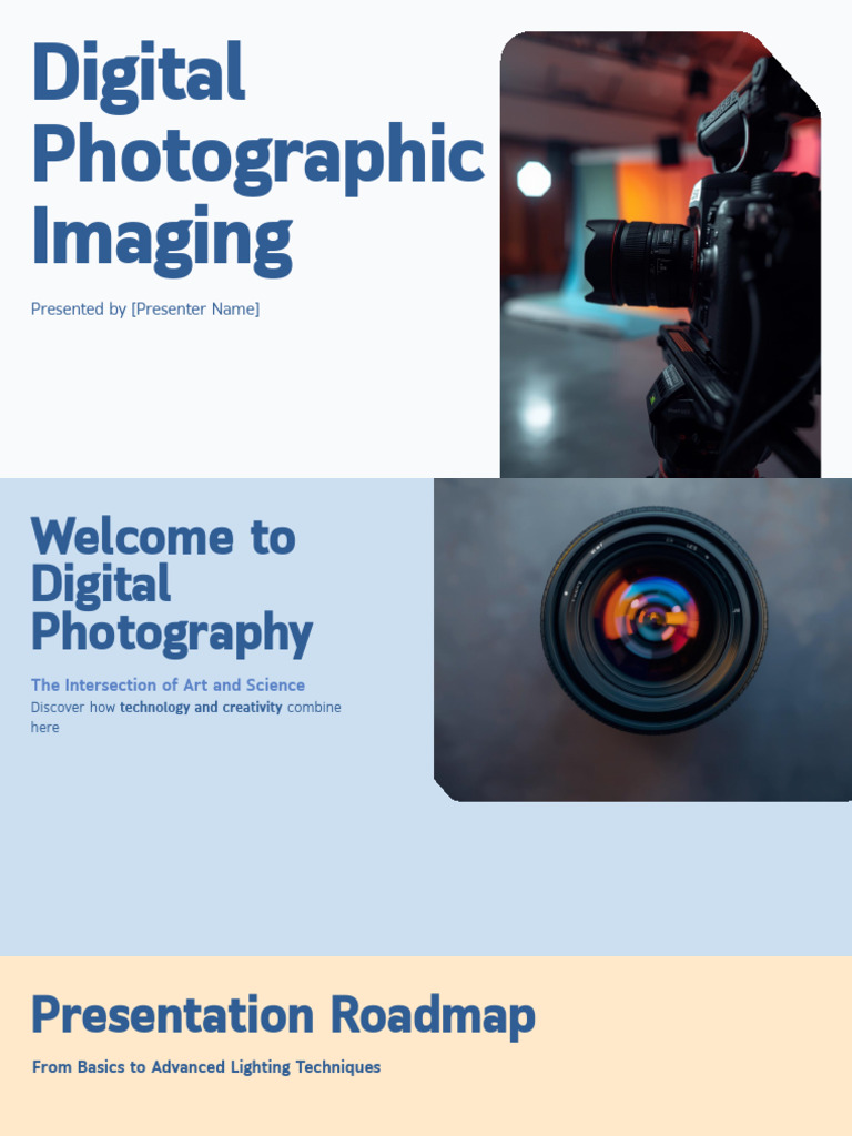 Presentation About Digital Photographic Image | PDF | Camera | Camera Lens