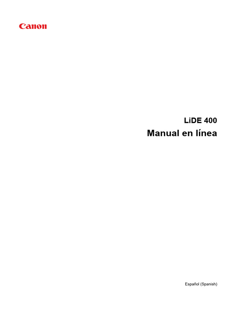 LiDE400_OnlineManual_Win_ES_V01 | PDF | Microsoft Windows | Microsoft