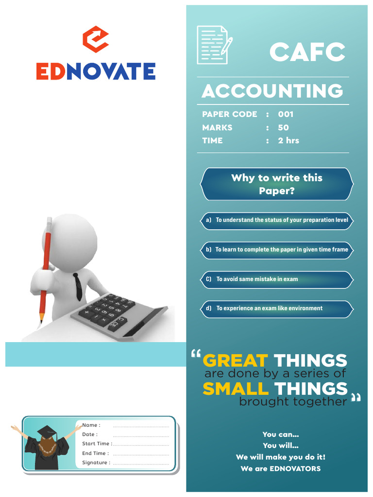 CA Foundation Accounting Exam Guide | PDF | Expense | Depreciation