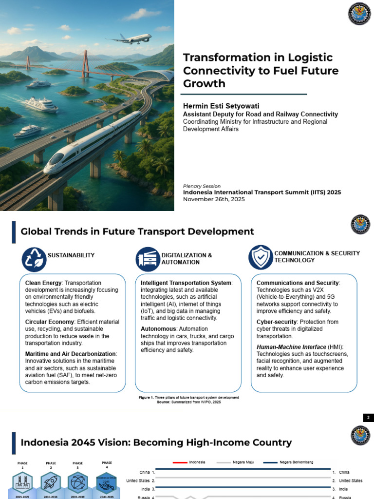 Future Transport Connectivity in Indonesia | PDF | Transport | Logistics