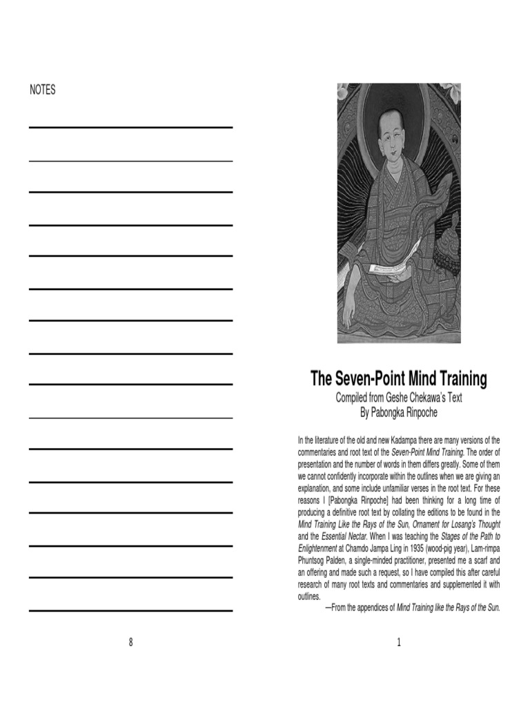 Seven-Point Mind Training Guide | PDF | Spirituality | Nāstika