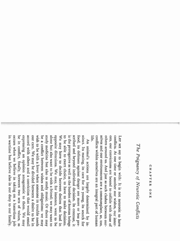 Horney - Our Inner Conflicts 1 | PDF