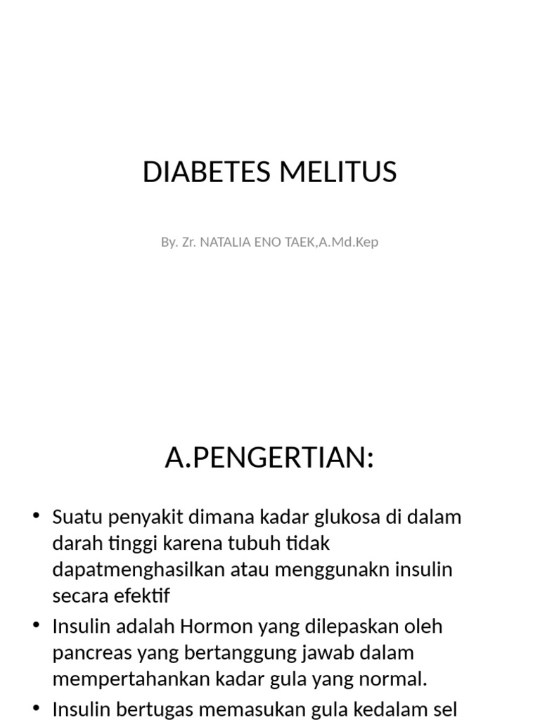 Diabetes Melitus | PDF