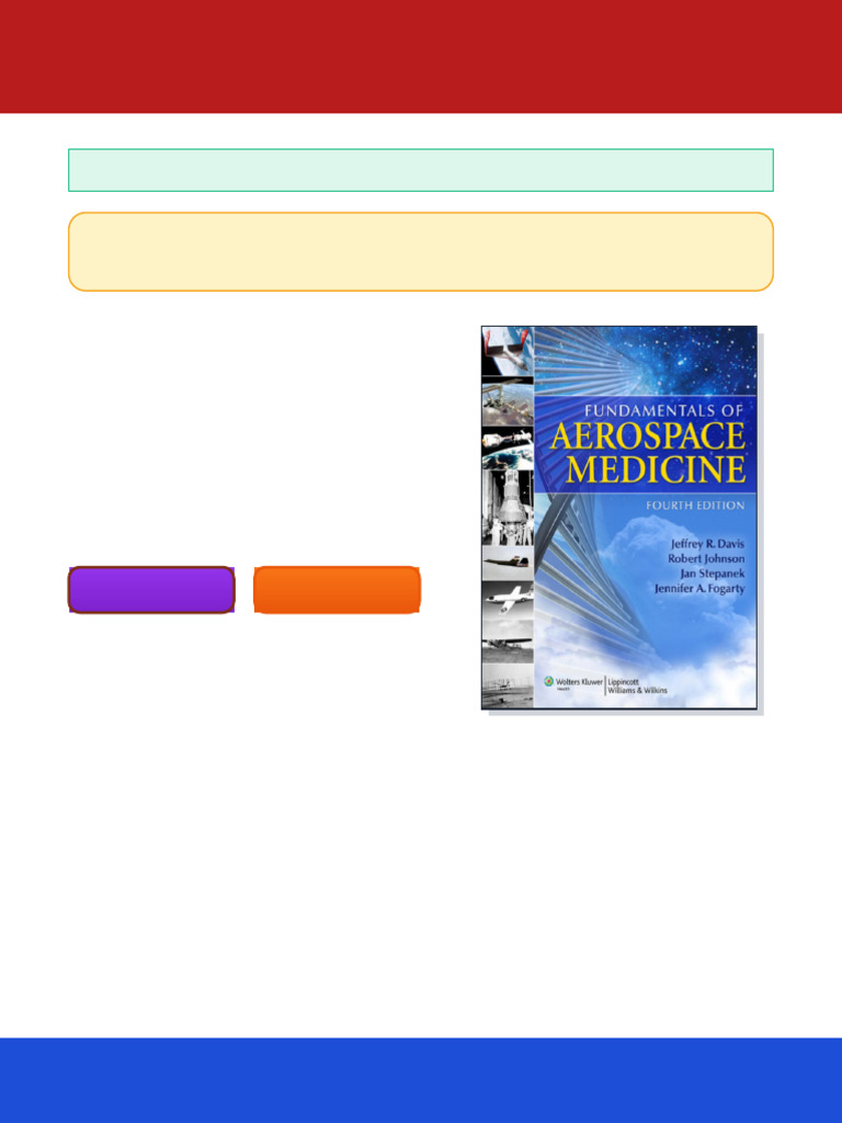 Fundamentals of Aerospace Medicine 4th Edition by Jeffrey Davis, Robert ...