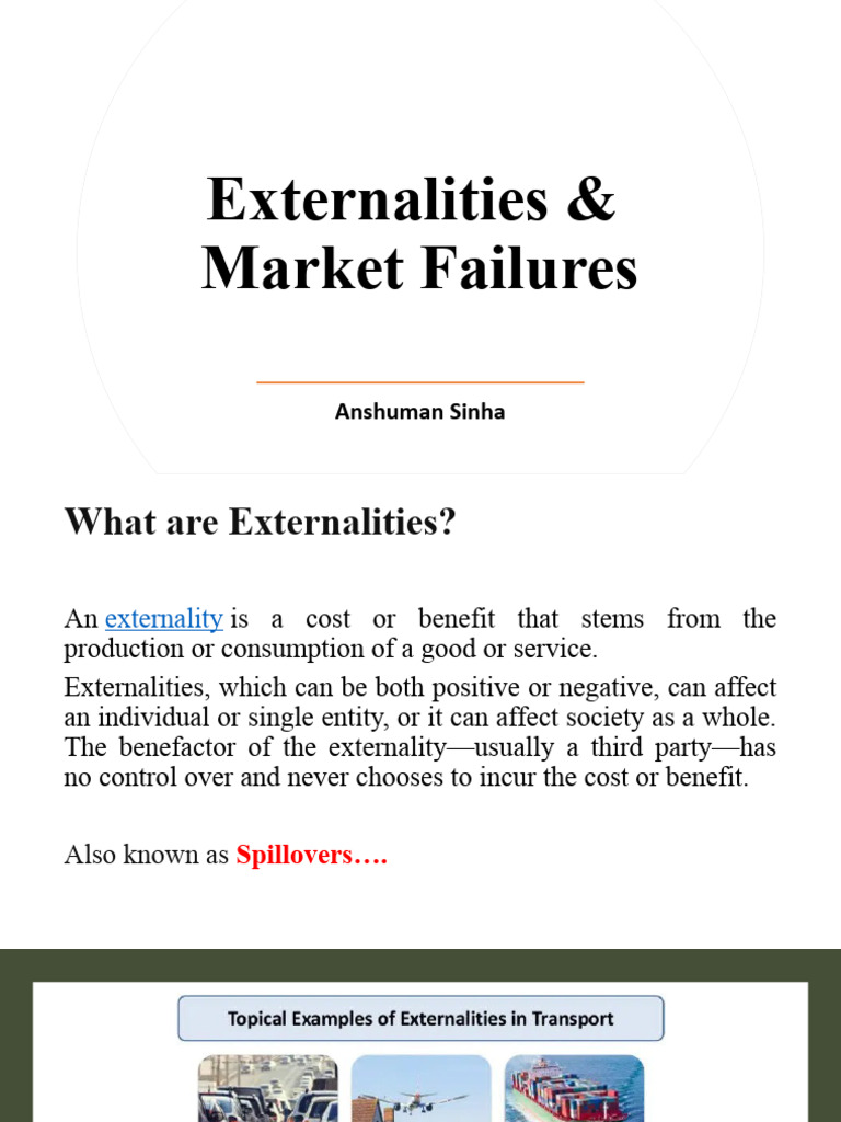 Externalities and Market Failure | PDF | Externality | Business Economics