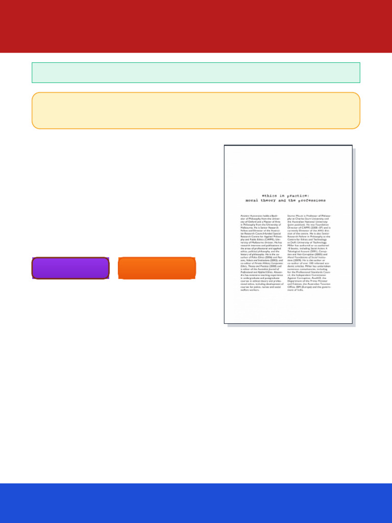 Ethics in Practice Moral Theory and the Professions 1st Edition Andrew ...