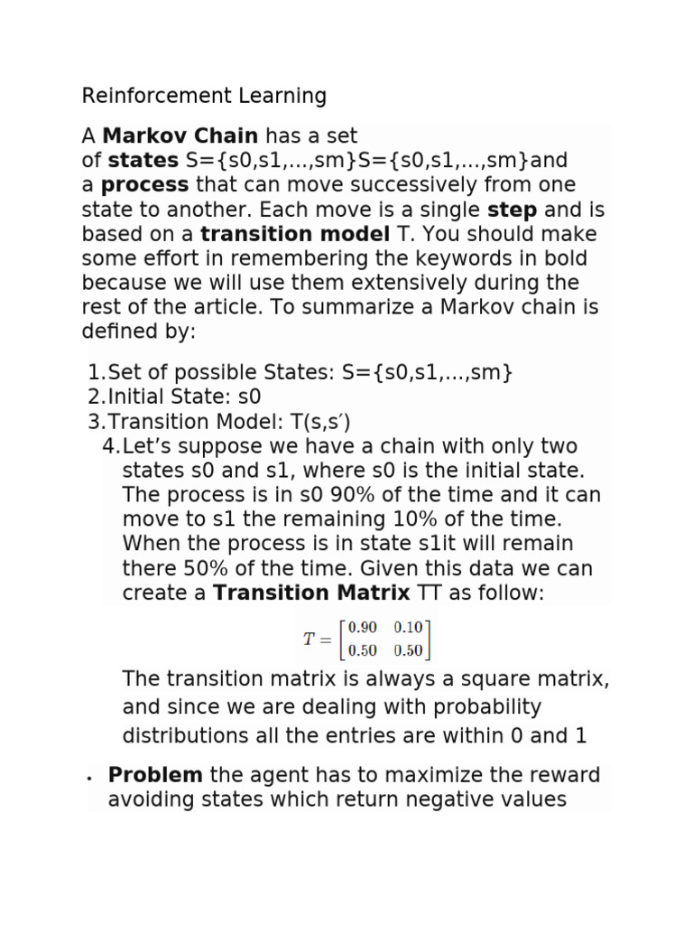 P9 Reinforcement Learning Introduction | PDF