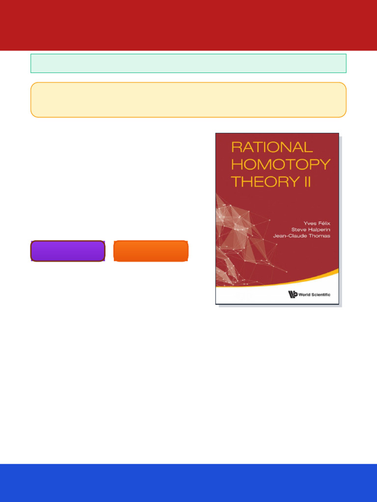 Review:: Rational Homotopy Theory II Félix | PDF | Evaluation | Geometry