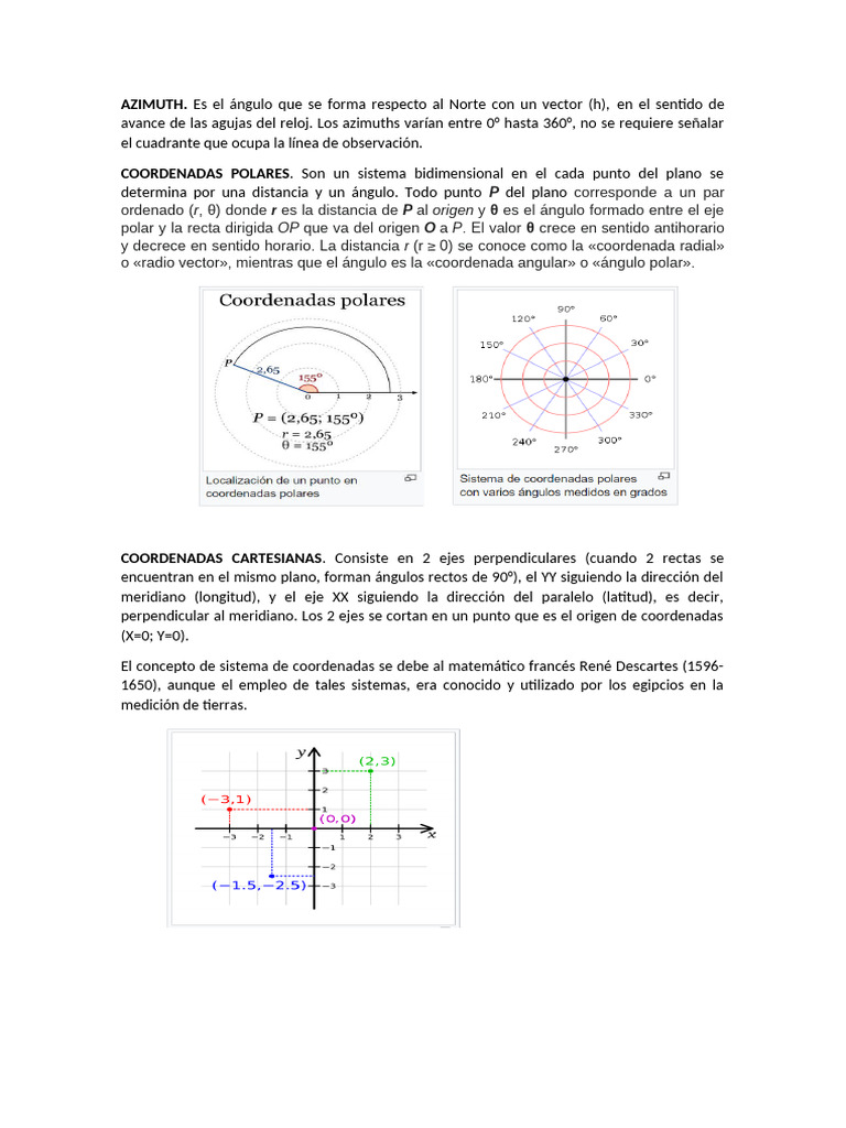 COORDENADAS POLARES_CARTESIANAS | PDF