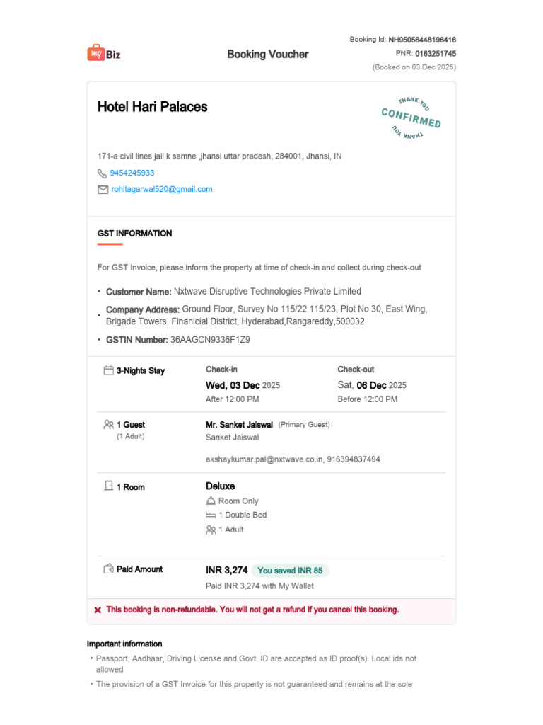Trips Hotel DownloadETicket | PDF