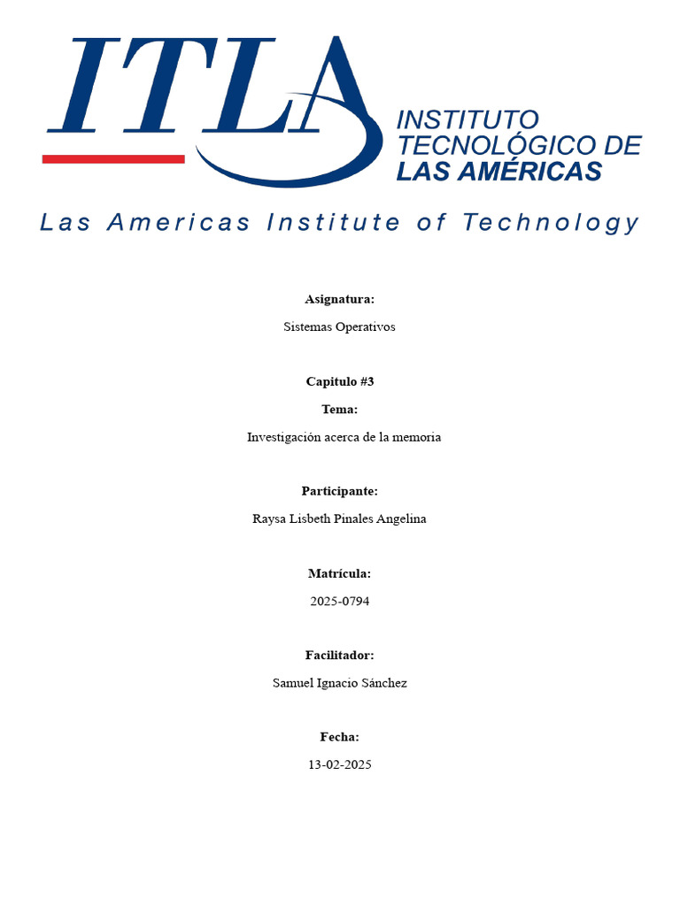 Investigacion 2 - Raysa Pinales | PDF | Almacenamiento de datos de la ...