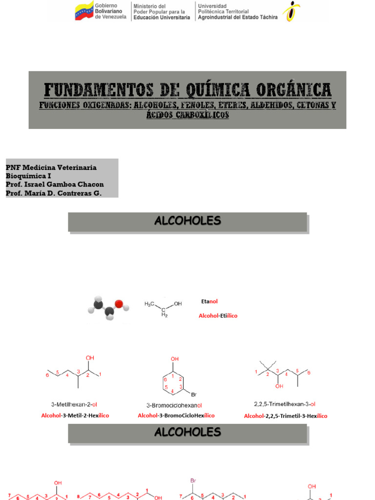 Clase 3 - 4 - Quimica Organica Funciones Oxigenadas, Derivados de Acidos Carboxilicos, Nitrogena ...