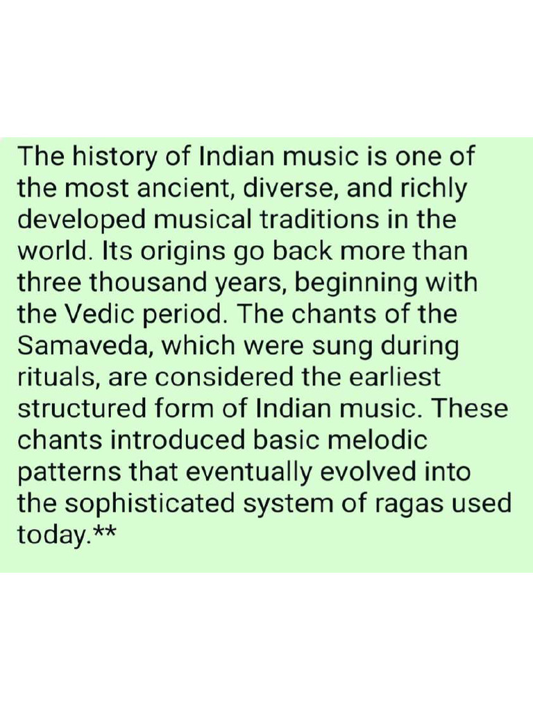 Indian Music History | PDF