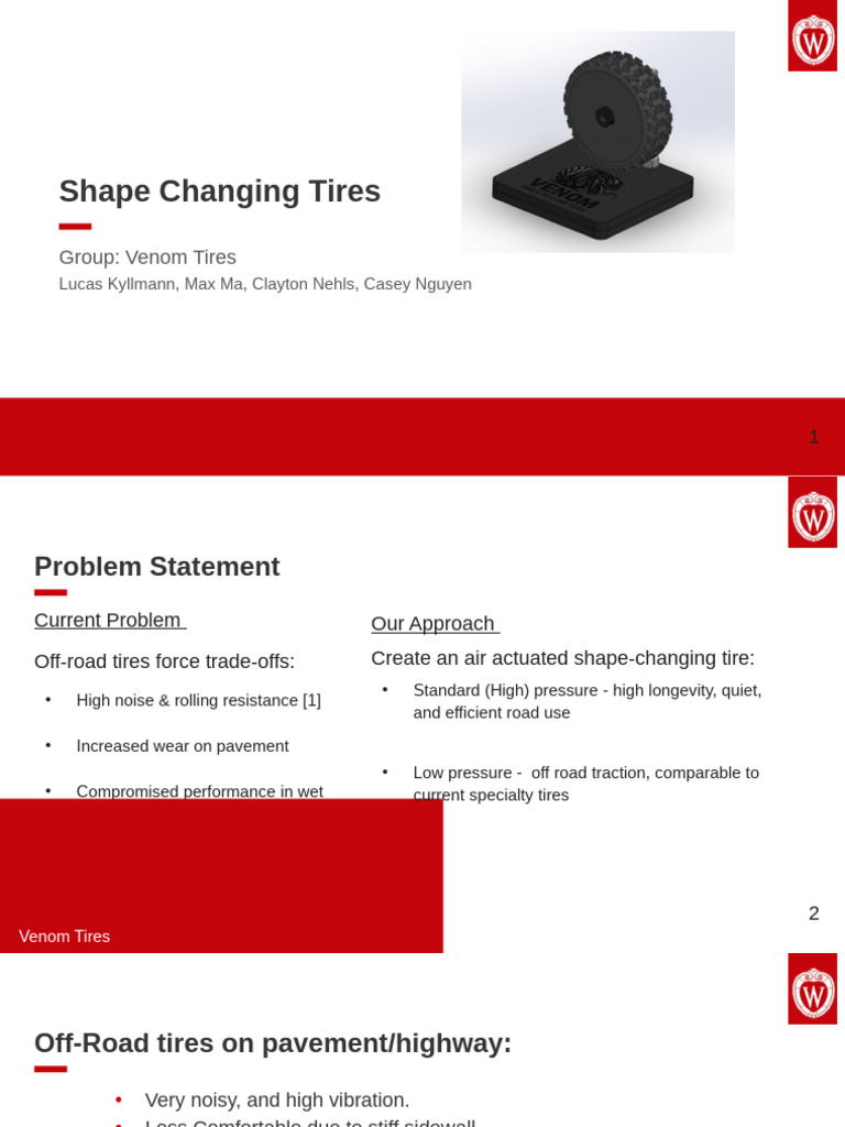 Project Proposal Presentation | PDF | Tire | Vehicle Technology