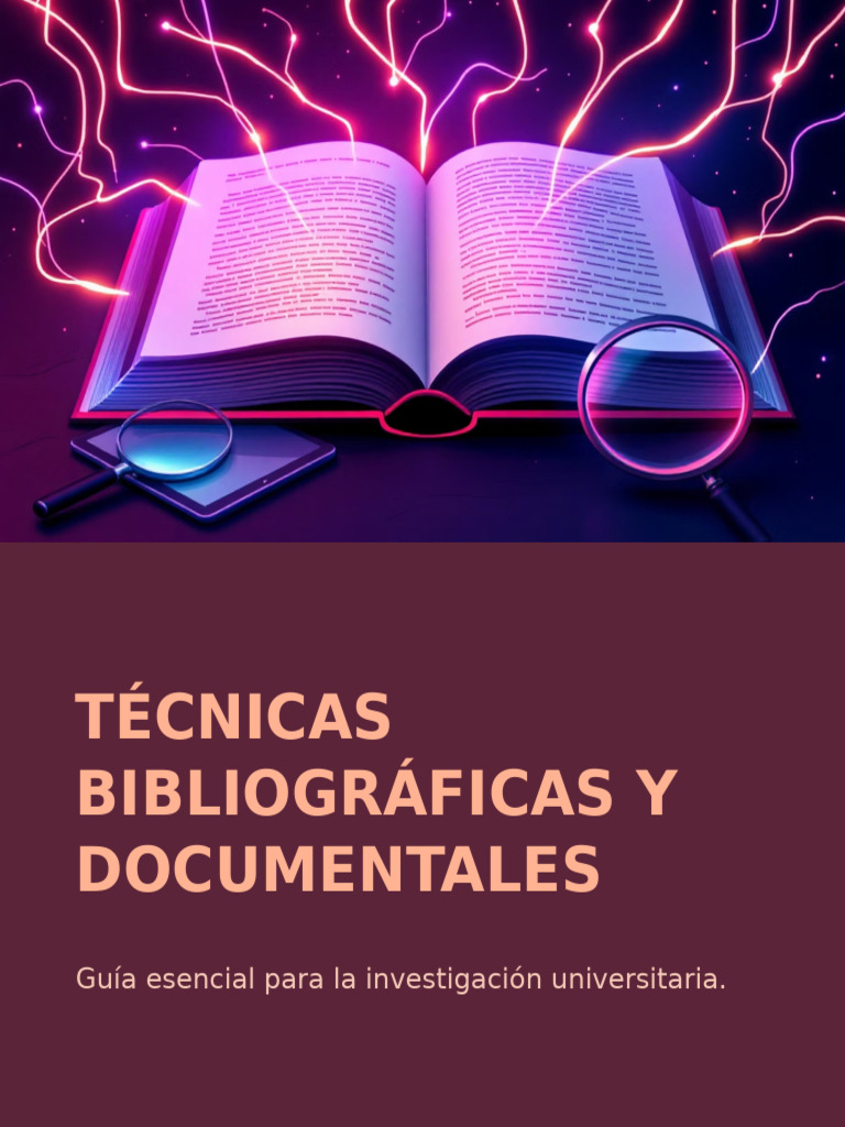 Tecnicas Bibliograficas y Documentales | PDF | Datos | Teoría