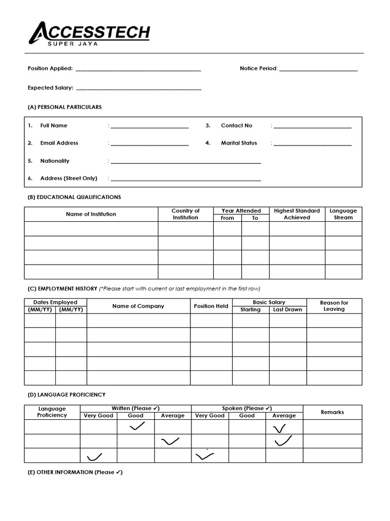 HR - Interview Form - Template - ASJ - NEW PDF | PDF | Business