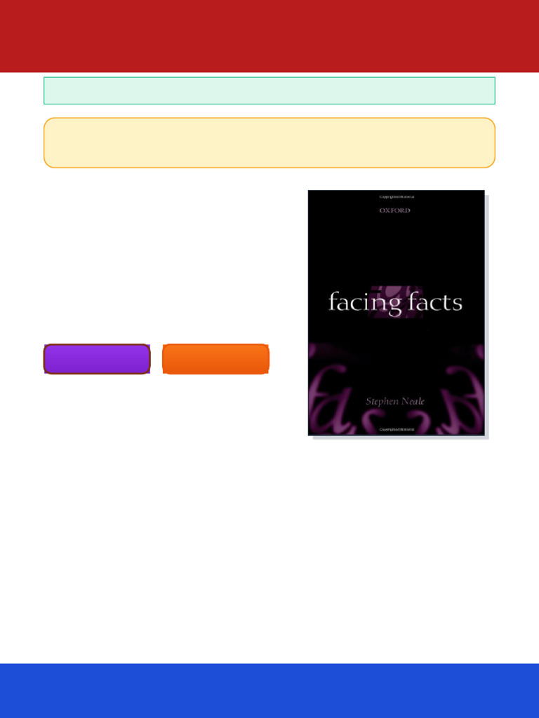 Facing Facts First Edition Stephen Neale ebook complete compilation | PDF