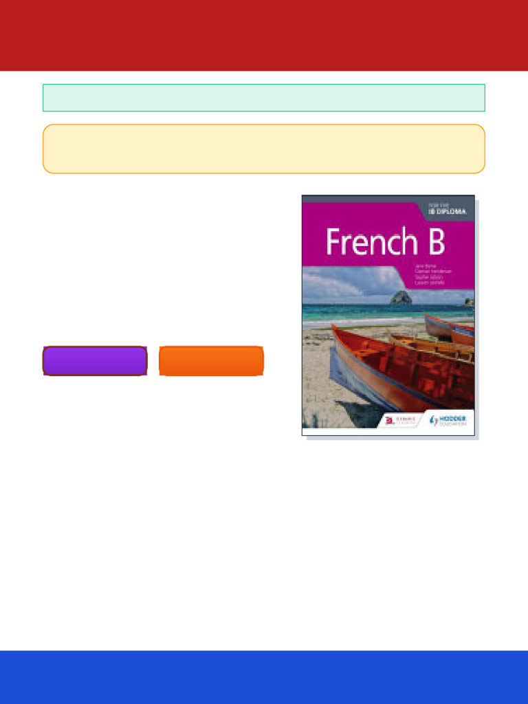 French B For The IB Diploma Student Book Byrne Ebook All Formats ...