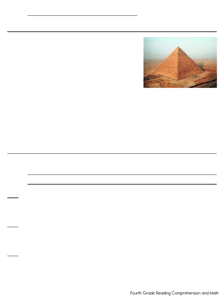 The Great Pyramid of Khufu Explained | PDF | Egyptian Pyramids ...