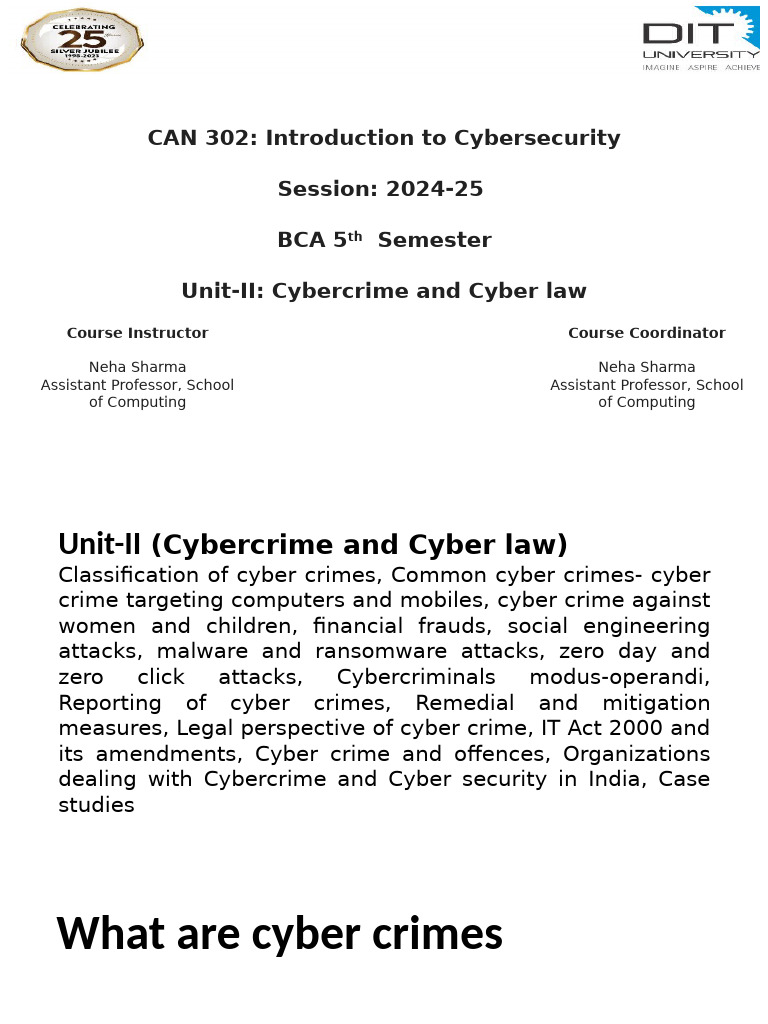 Classification of Cyber Crimes | PDF | Cybercrime | Security