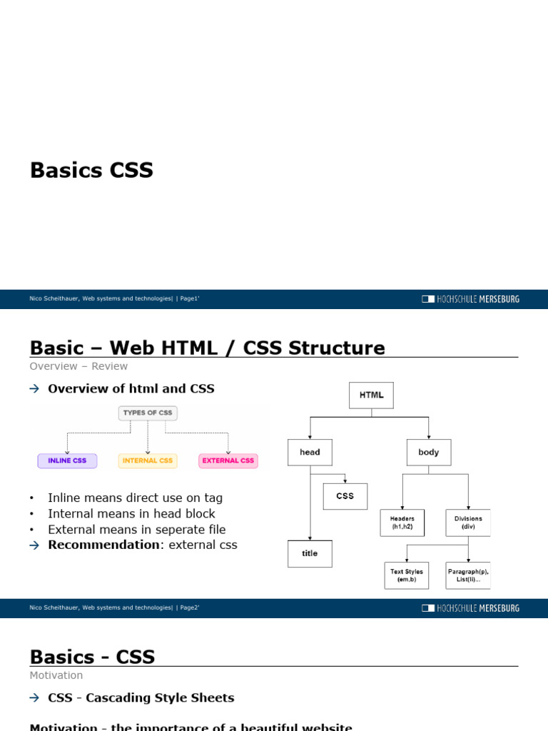 CSS Basics and Best Practices Guide | PDF | Html | Html Element