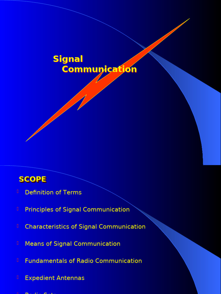 Signal Communication Fundamentals | PDF | Antenna (Radio) | Radio