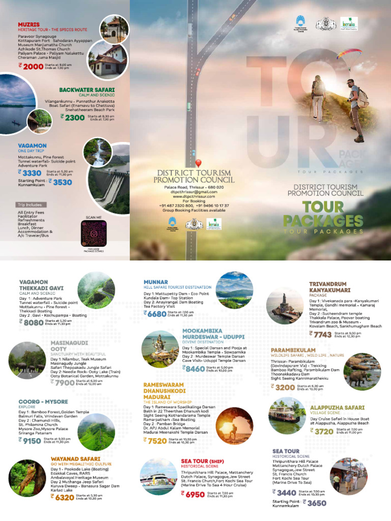 Dtpc Thrissur Tour Packages | PDF