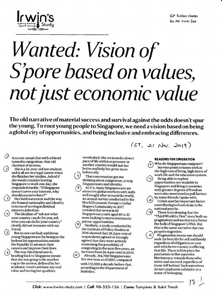(SG) - Values vs. Economic Value | PDF