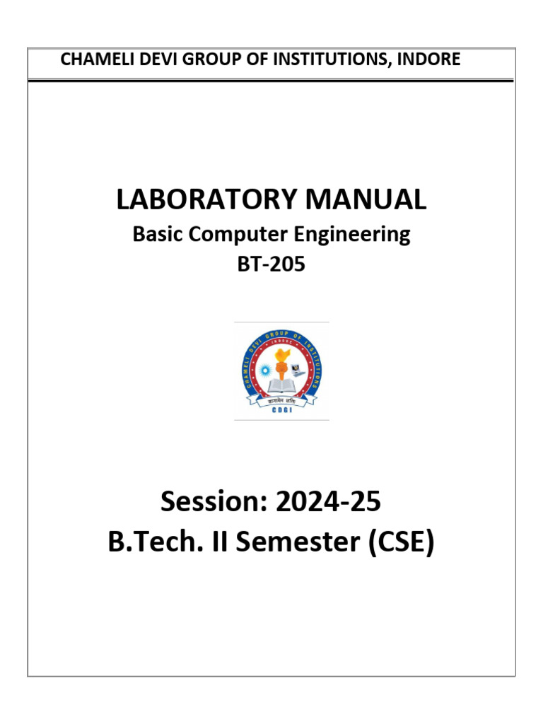 Basic Computer Engineering Lab Manual | PDF | Queue (Abstract Data Type ...