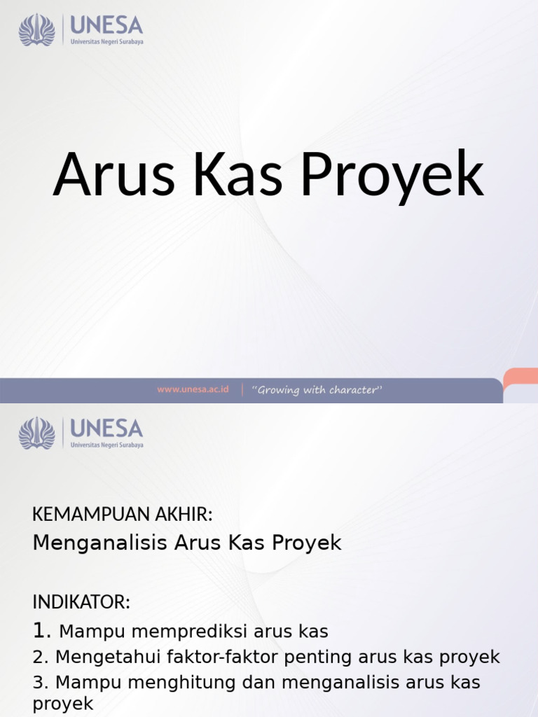 Pertemuan 13_Arus Kas Proyek | PDF
