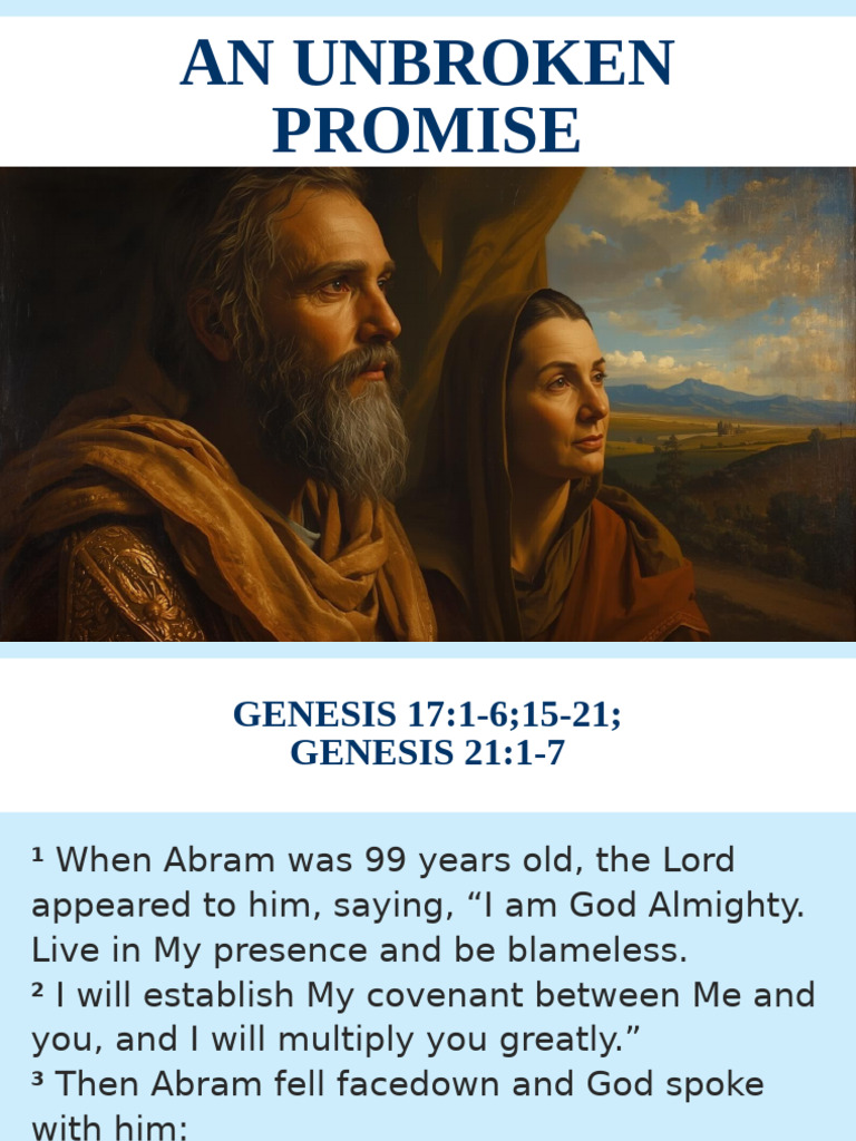 Unbroken Promise Final | PDF | Sarah | Abraham