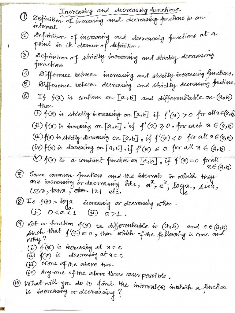 Mathematics Sample Questions For Viva | PDF