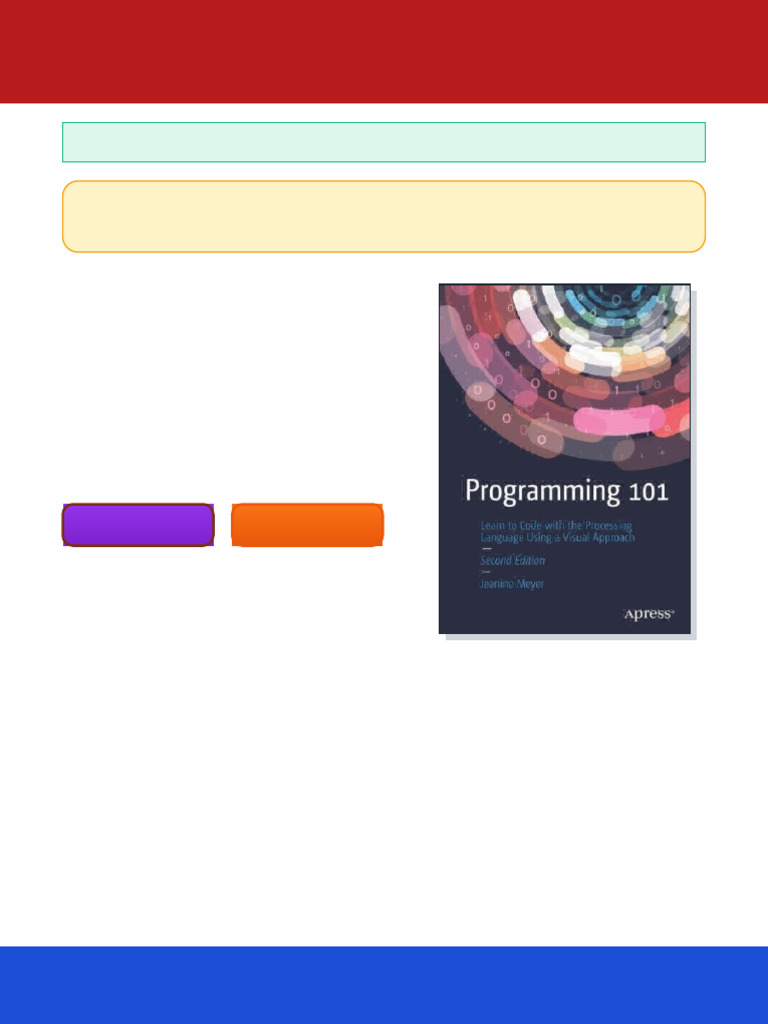 Programming 101: Learn to Code Using the Processing Programming ...
