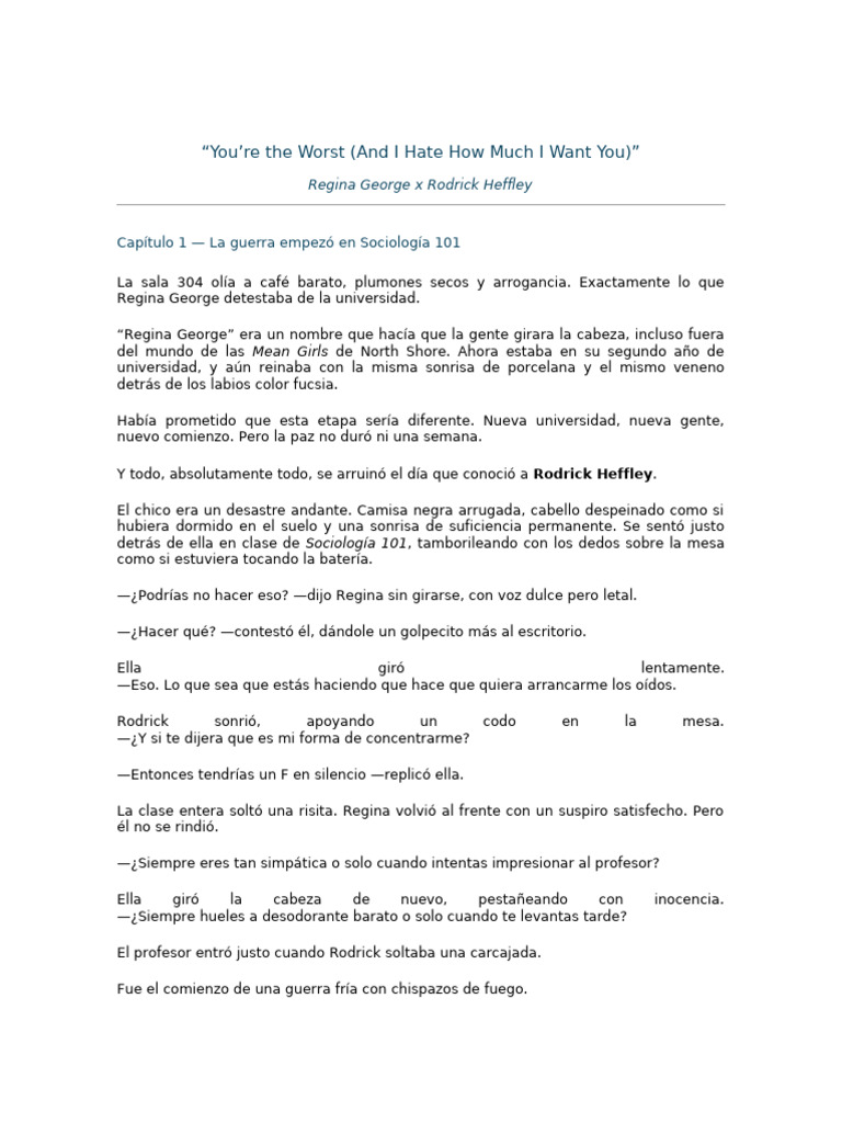 You'Re The Worst (And I Hate How Much I Want You) | PDF