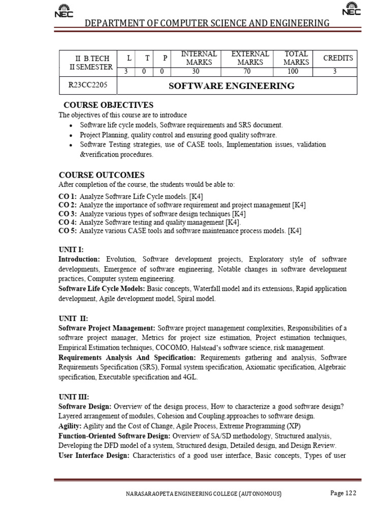 SE Syllabus | PDF | Software Development Process | Software