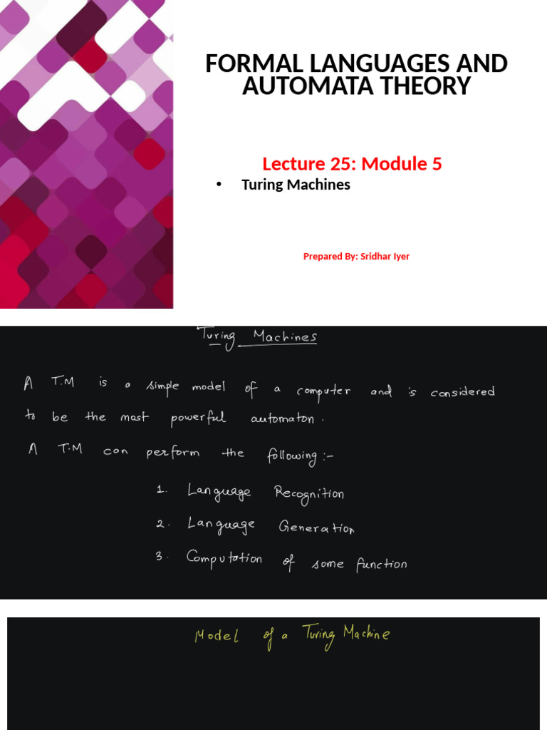 Atcd 1st Part Turing Machine | PDF
