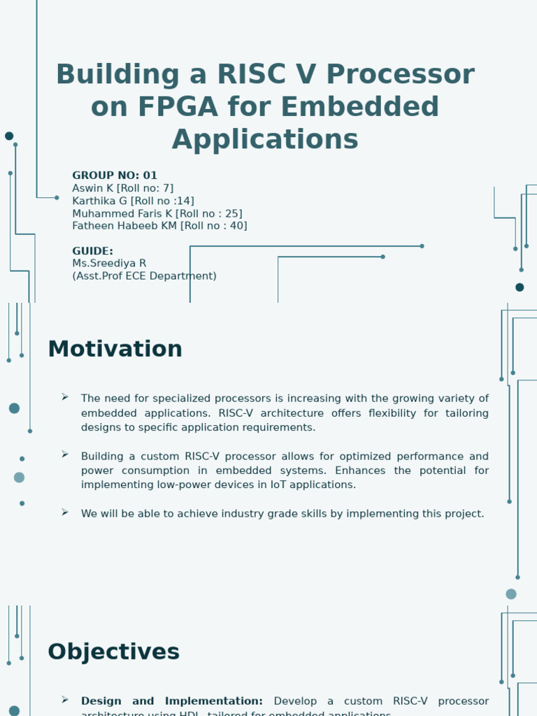 Interim Project Presentation for RISC V processor | PDF | Computer Architecture | Central ...